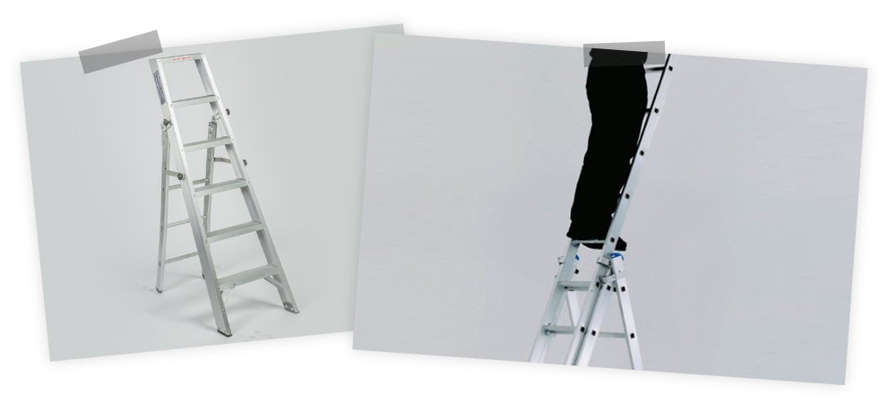 Aluminum Folding Ladders Cool 12 Step Folding Aluminum Ladder 150KG